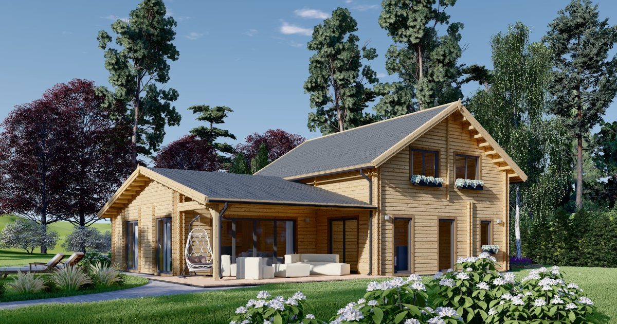 Casas de madera en kit tradicionales de varios tamaños y uso