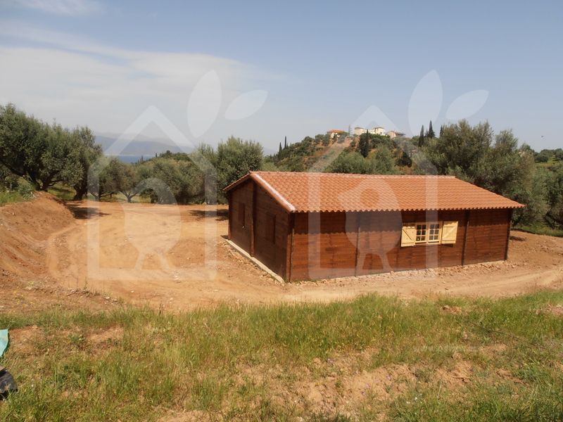 Casa de madera UZES (58 mm), 70 m²